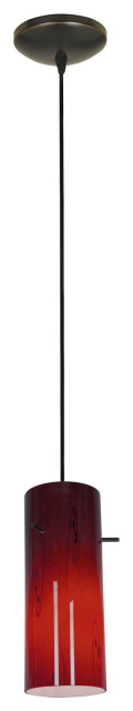 Access Lighting Cylinder Pendant 28030-1C-ORB/RED, Oil Rubbed Bronze - Contemporary - Pendant ...