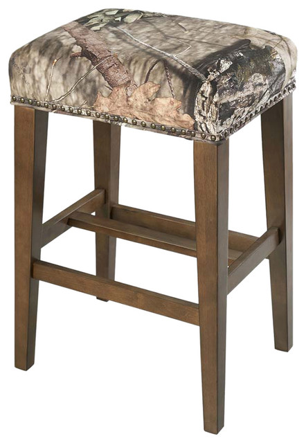 The Mossy Oak Nativ Living Backless Bar Stool - Transitional - Bar ...