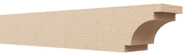 Mediterranean Woodgrain TimberThane Rafter Tail, Primed Tan, 6"Wx6"Hx36 ...
