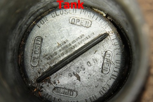 Septic drain field diverter valve stuck