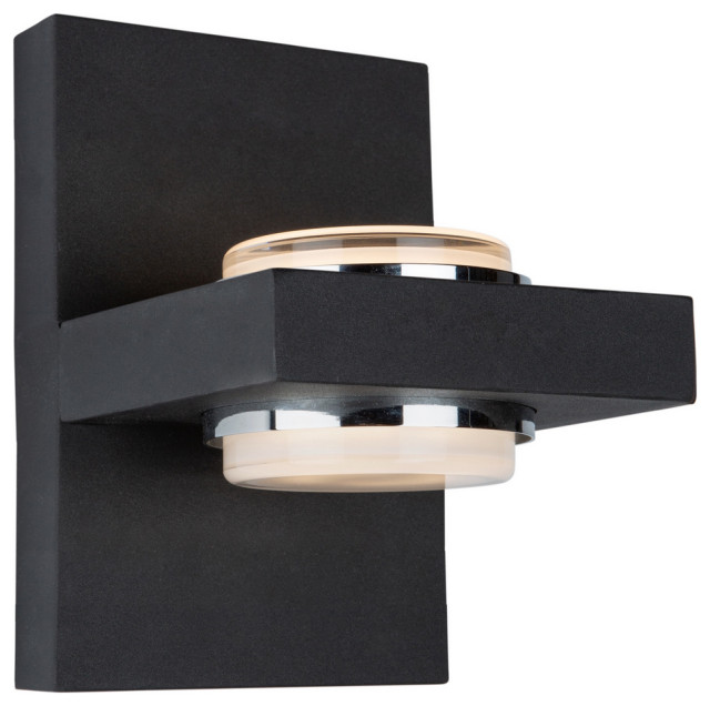 Cruz Outdoor Wall Light, Matte Black - Transitional - Outdoor Wall ...