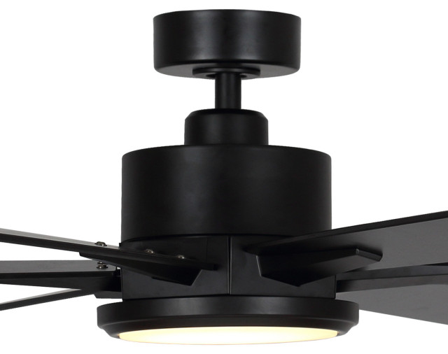 65 in. Indoor Integrate LED Ceiling Fan with Remote Control, Reversible ...
