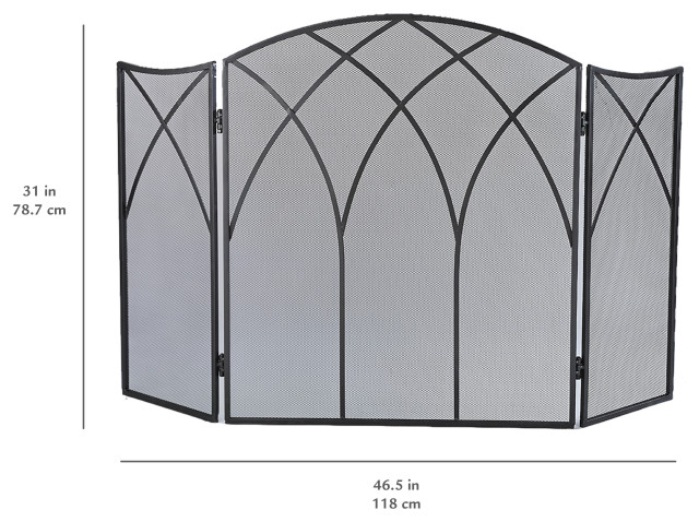 Gothic Fireplace Screen - Transitional - Fireplace Screens - by ...