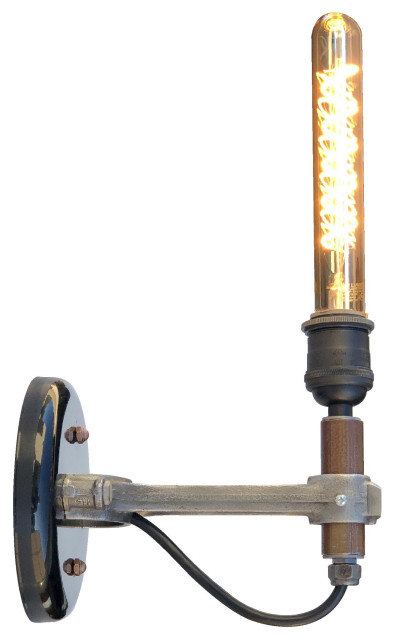 Piston Torch Sconce - Edison Long Tube LED - Industrial - Wall Sconces ...