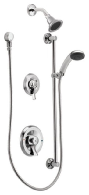 Moen 8342 Shower System With 2.5 GPM Shower Head and Rough-In Valve ...