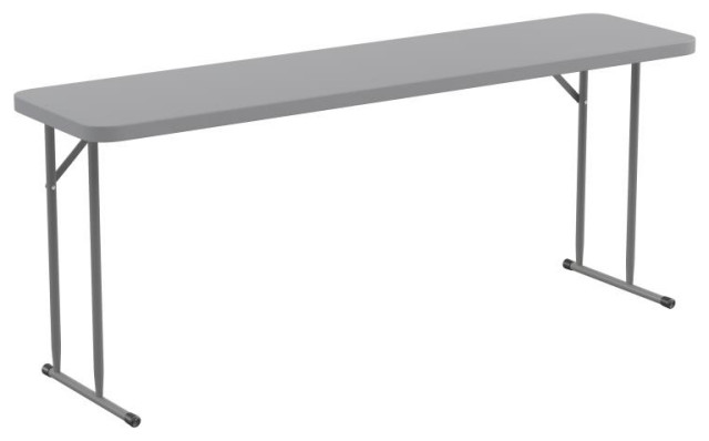 Flash Furniture Kathryn 6-Foot Gray Fold Train Table RB-1872-GY-GG ...