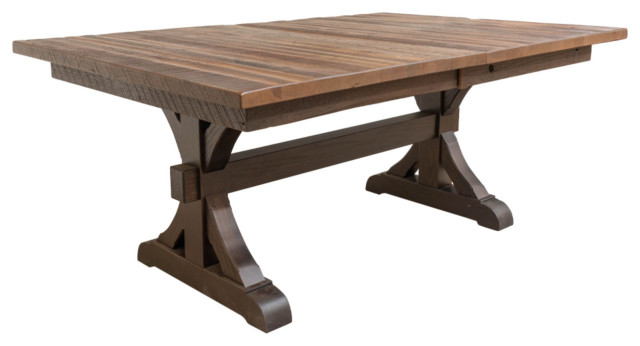 Pathway Reclaimed Barnwood Extendable Dining Table, 48x96 - Rustic ...