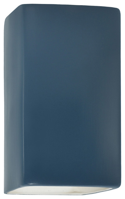 Ambiance Large Rectangle Wall Sconce, Open Top & Bottom, Midnight Sky ...