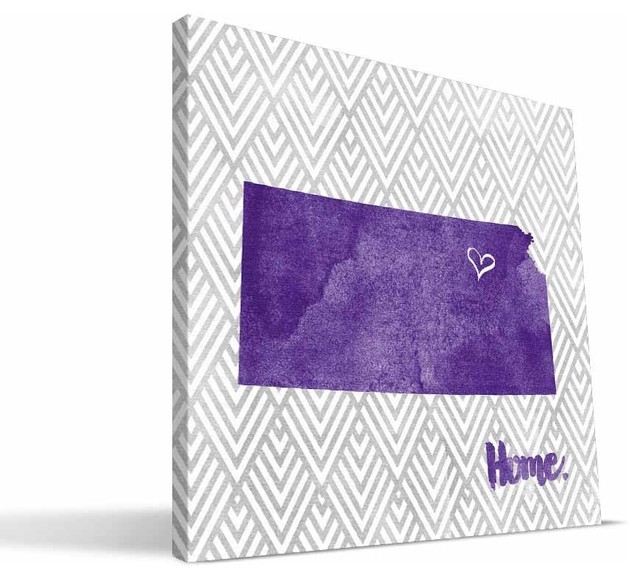 KSU Wildcats Home Canvas Print, 12"x12", 12"x12" - Contemporary ...