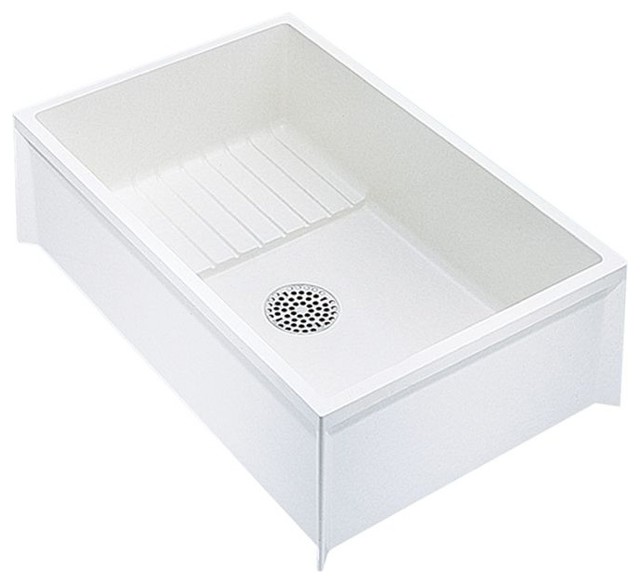 Mustee Mop Service Basin 24"x36"x10", White - Contemporary - Utility ...
