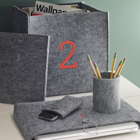 Felt Office Storage - Modern - Desk Accessories - by West Elm