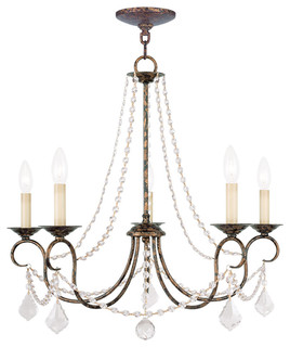 Pennington Chandelier, Antique Brass - Traditional - Chandeliers - by ...