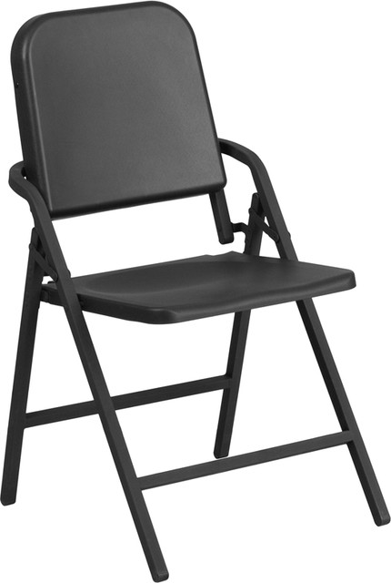 HERCULES Series Black High Density Folding Melody Band/Music Chair ...