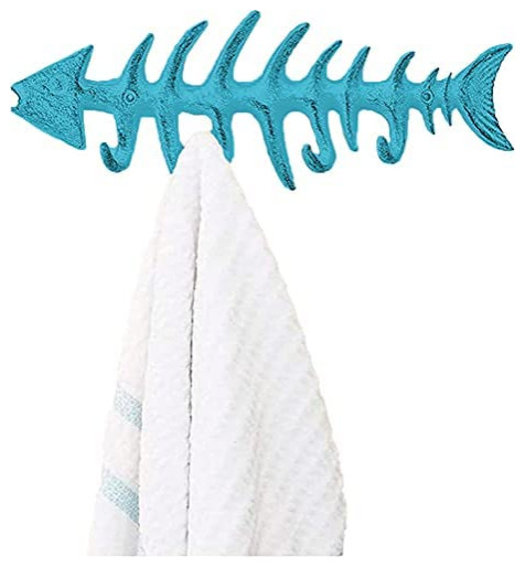 Stylish Fish Cast Iron Hanger - Rustic - Wall Hooks - by Imtinanz, LLC ...
