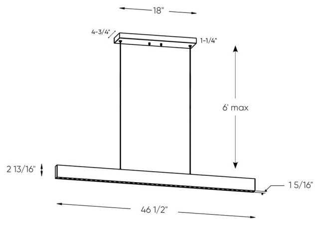 Pinpoint 48 Microspot LED Linear CCT Pendant Light - Modern - Pendant ...