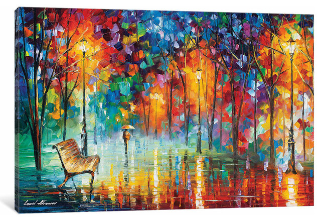 Hidden Way by Leonid Afremov Canvas Print, 8"x12"x0.75" - Contemporary ...