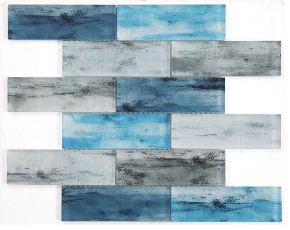 Art Ocean Casale Glass Tile Series Blue 2x6 Mosaic Tile for Walls ...