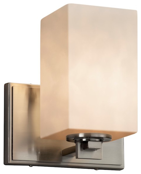 Justice Design Clouds Wall Sconce, Brushed Nickel CLD-8441-15-NCKL ...
