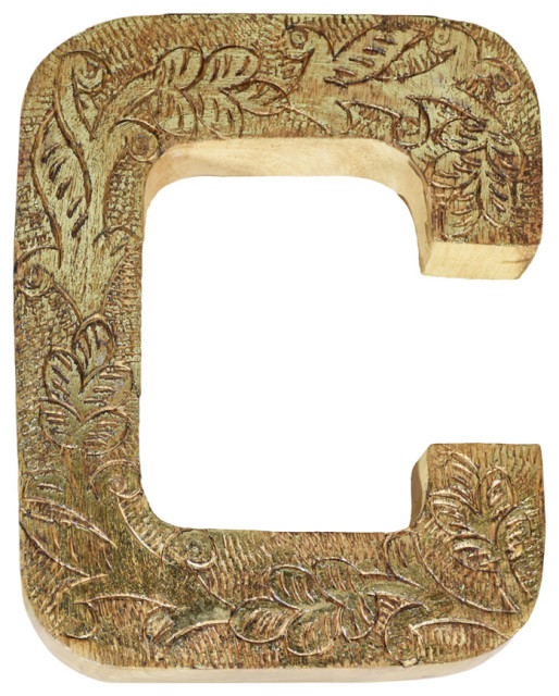 Handmade Eco-Friendly Wall D cor "S" Alphabet Letter Block, 1.3x7.8x6.5 ...