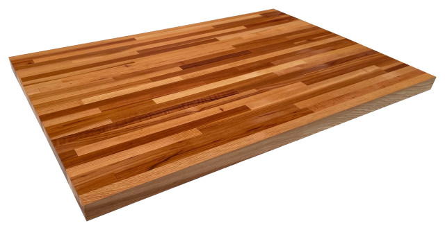 26" Deep Edge Grain Butcher Block Countertop 1.5" Thick, 26" X 24 ...