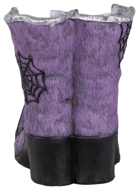 15" Purple Witch's Boots Ceramic Halloween Decoration - Modern ...