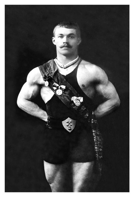 "Bodybuilder in Sash" Digital Paper Print by Vintage Muscle Men, 17"x24 ...