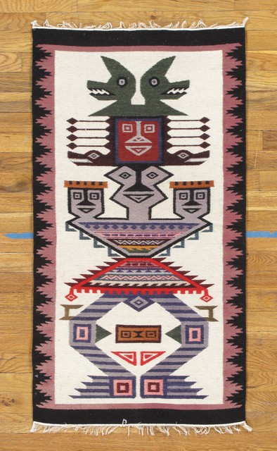 Vintage Aztec Rug, 2'x3'9", 2' x 3'9" - Southwestern - Area Rugs - by ...