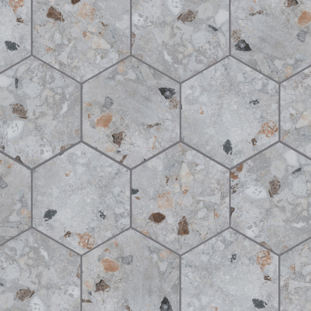 Recycle Hex River Multicolor Porcelain Floor and Wall Tile ...