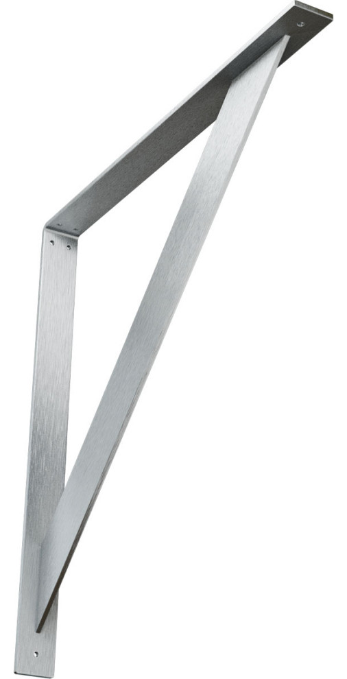 2"x20"x20" Traditional Steel Bracket, Hammered Black, 2"Wx24"Dx24"H ...