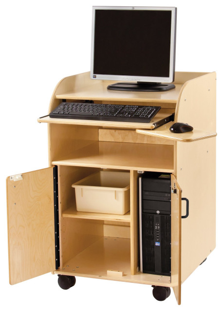 Jonti-Craft Mobile Technology Stand - Keyboard Tray Kit - Transitional ...