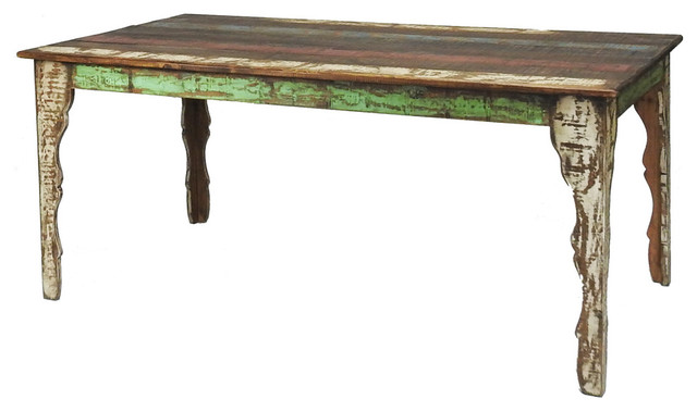 Multi Color 6' Dining Table - Rustic - Dining Tables - by Pina Elegance ...