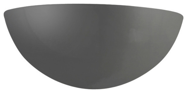 Ambiance Small Quarter Sphere Wall Sconce, Gloss Grey, LED ...