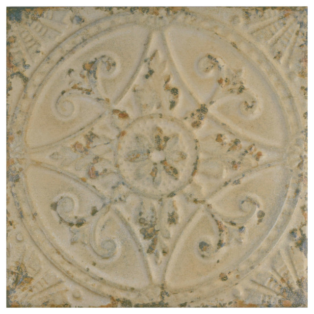 Saja Ceramic Floor and Wall Tile, Blanco, Blanco, Sample - Farmhouse ...