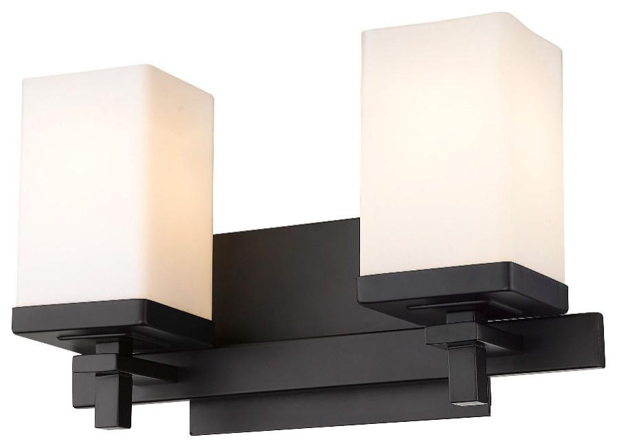 Two Light Vanity Light in Modern style - 7.625 Inches high by 13 Inches ...