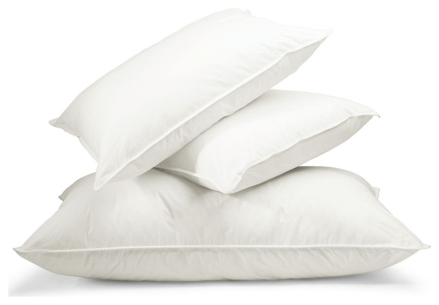 Three Chamber Down Pillows - 333 TC - White, King (20 X 36 ...
