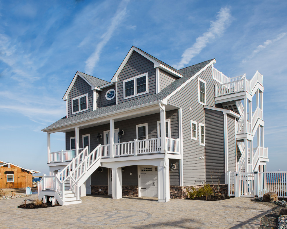 New Jersey bay front home - Beach Style - Garden - New York - by ...