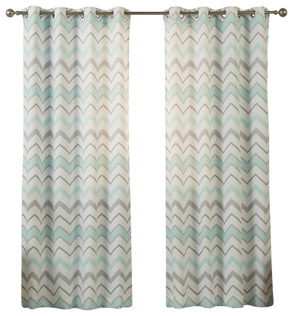 Nordic Wave Curtains, Set of 2, 84" - Contemporary - Curtains - by Best ...