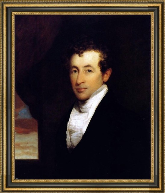 Gilbert Stuart Samuel Jackson Gardner Framed Premium Canvas Print, 16 ...