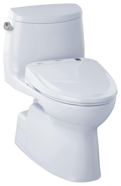Toto Carlyle, Ii Connect S300E 1-Piece Toilet, 1.28 Gpf, Cotton ...