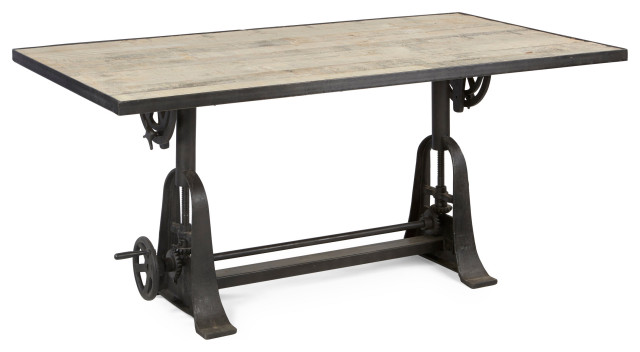 Axle Dining Table, Large - Industrial - Dining Tables - by BoBo ...