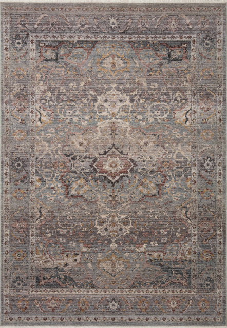 Loloi Lyra Sky / Multi Area Rug, 18" x 18" Sample - Contemporary - Area ...