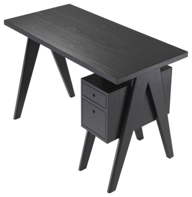 Black Wooden X-Leg Desk | Eichholtz Jullien - Transitional - Desks And ...
