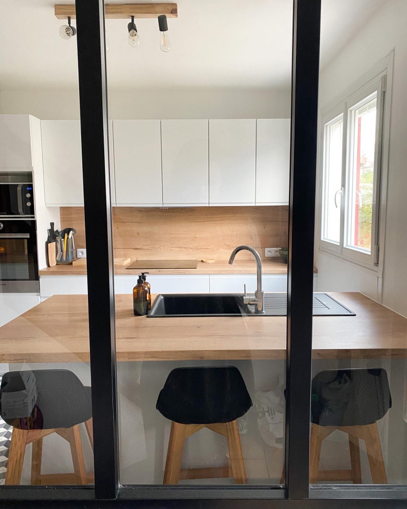 Rénovation cuisine 12m2 - Industrial - Kitchen - Montpellier - by ...