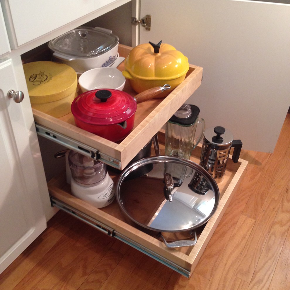 Kitchen Base Cabinet Roll Outs - Traditional - Charlotte - by Custom ...