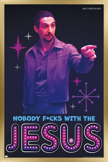 The Big Lebowski - Explicit Jesus, 22.375" x 34" - Contemporary ...