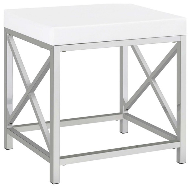 Coaster Eliza 2-piece Wood Vanity Set with Hollywood Lighting White and ...