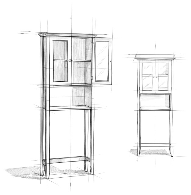 Acadian Space Saver Cabinet - Transitional - Bathroom Cabinets - by ...