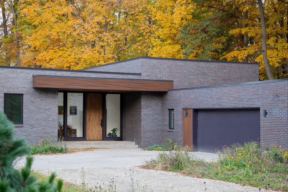 Brick Modern House - Modern - Exterior - Indianapolis - by HAUS ...