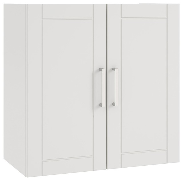 A Design Studio Wayburn 24 inch Wall Cabinet, White - Contemporary ...