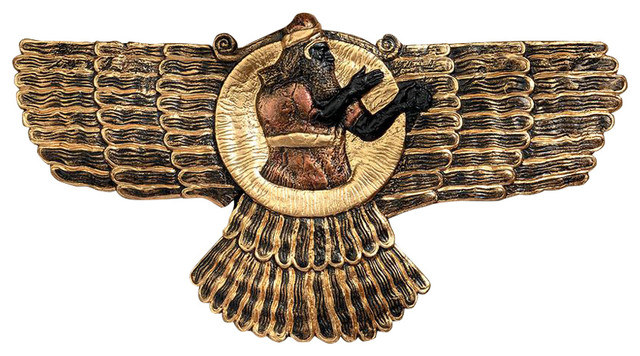 Ashur The Assyrian God of Earth, Air and Sun Wall Sculpture ...